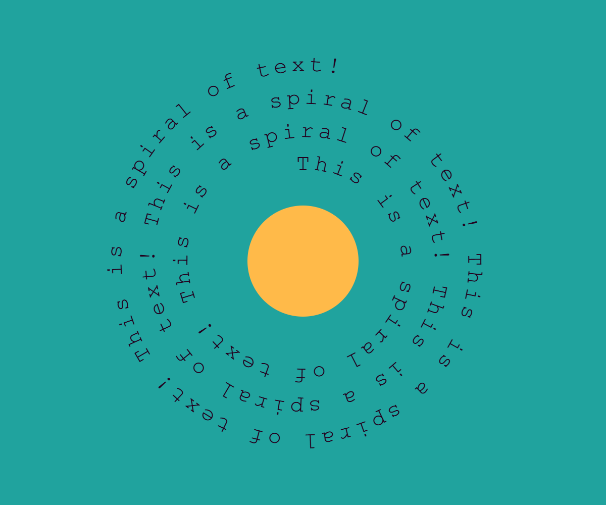 Spiral Text Generator